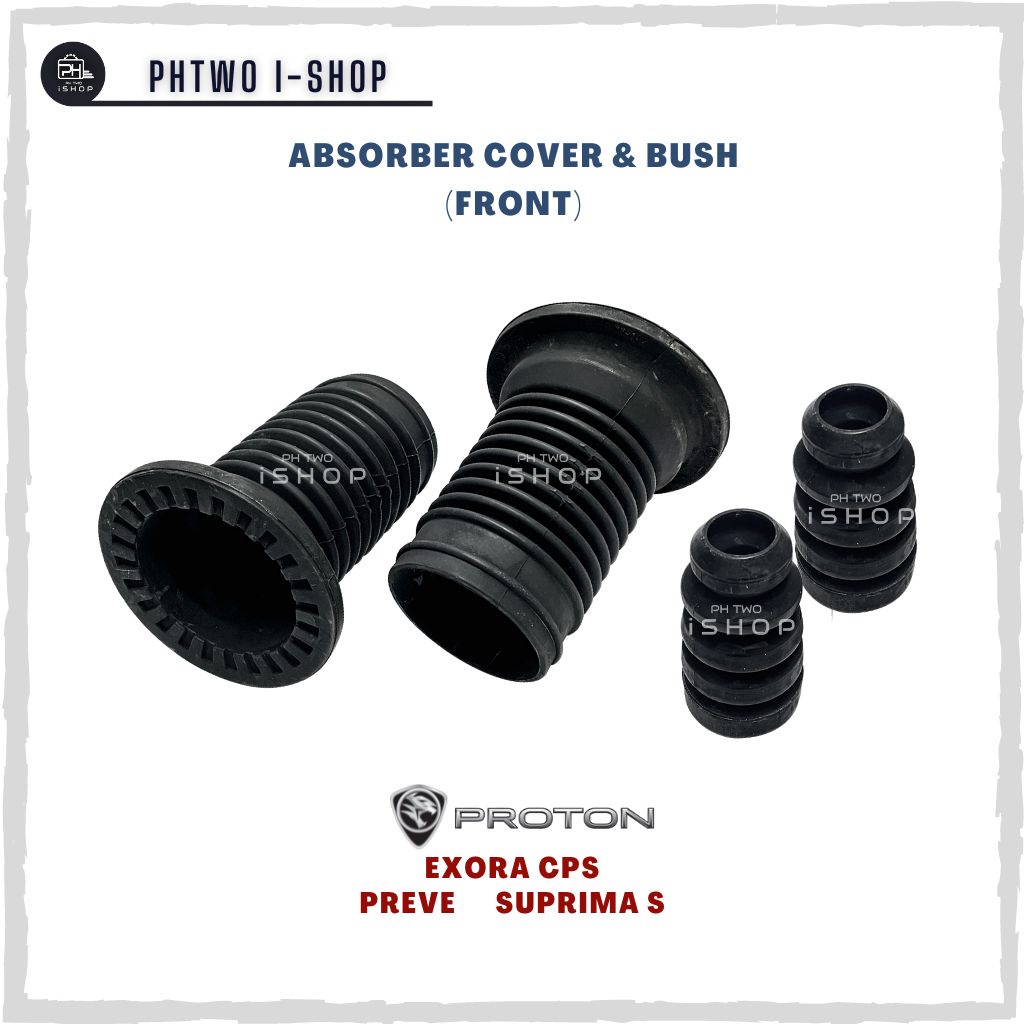 ABSORBER COVER & BUSH (FRONT) - PROTON EXORA CPS PREVE SUPRIMA S (1 SET ...