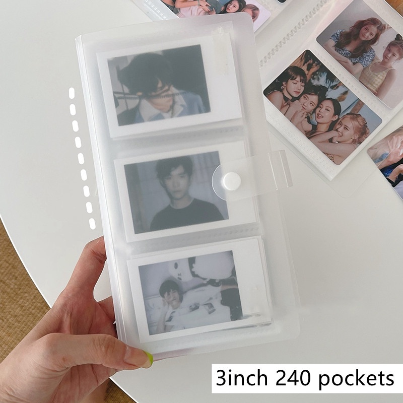 80/160/240 Pockets Clear Photo Album Multi-Size Idol Photocards ...