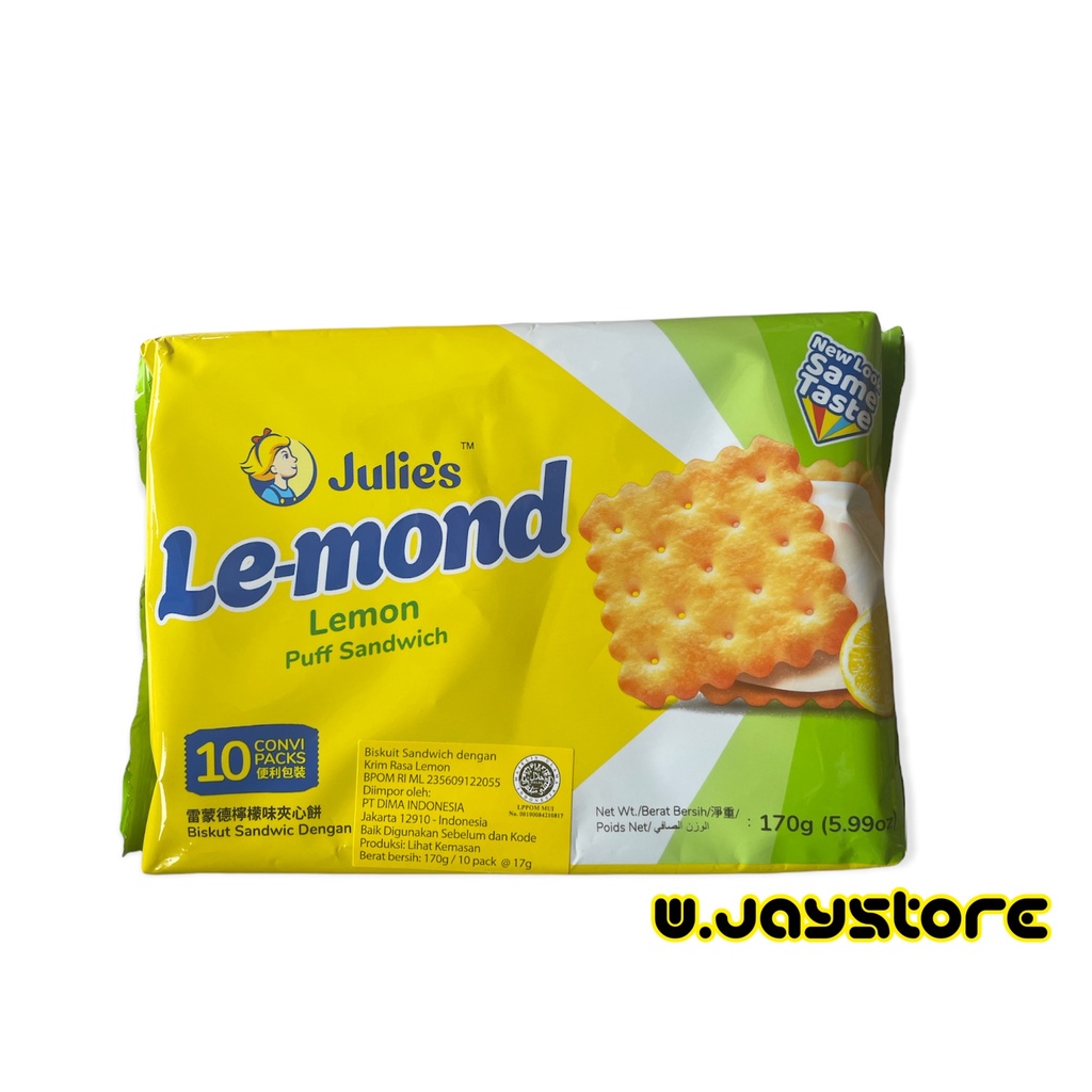 Lemon Juliet Le-mond Puff Biscuits Lemon Sandwich 170g | Shopee Singapore