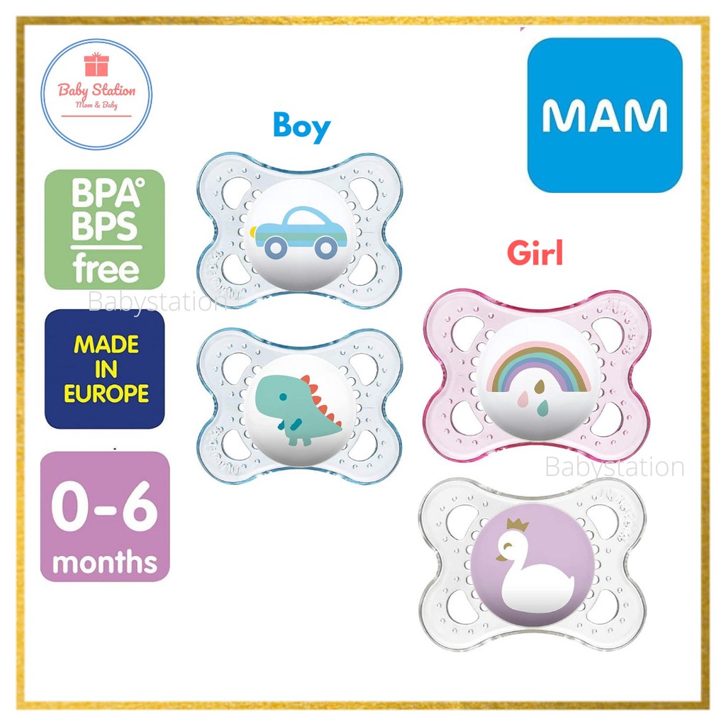 MAM Pacifiers, Baby Pacifier 0-6 Months, ‘Clear’ Design Collection (1 ...