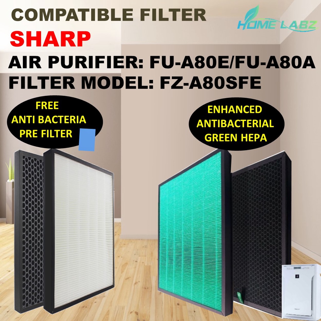 Sharp FU-A80E FU-A80A FZ-A80SFE Compatible Filters | Shopee Singapore