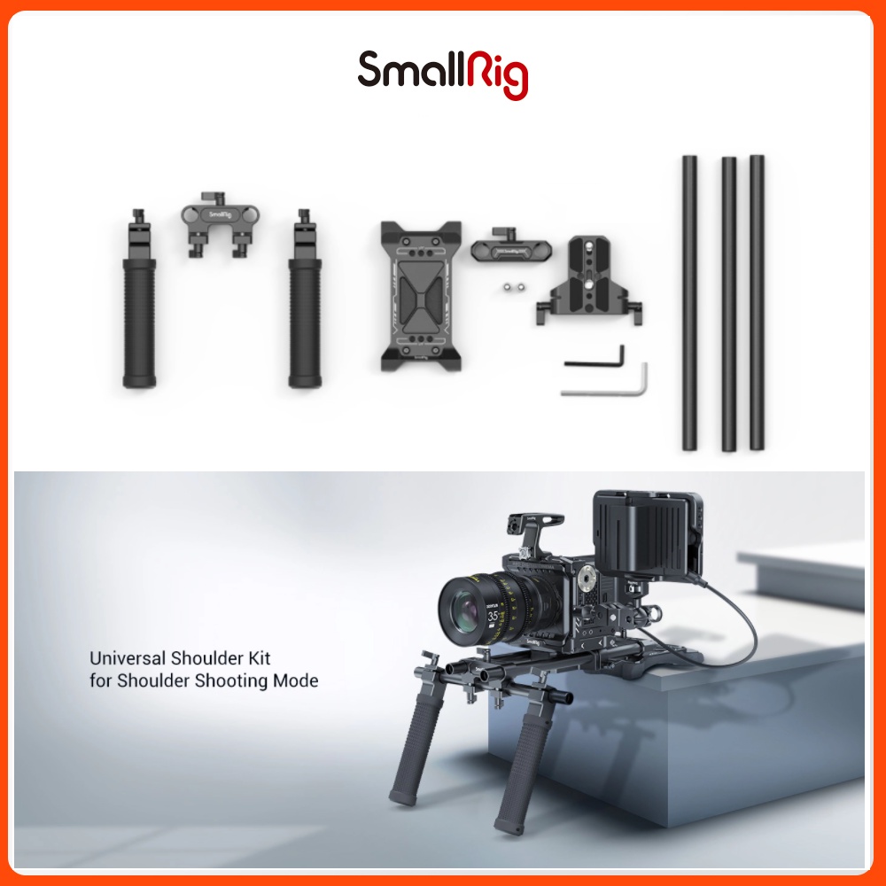 SmallRig Universal Basic Camera Shoulder Mount Kit for DSLR, Mirrorless ...