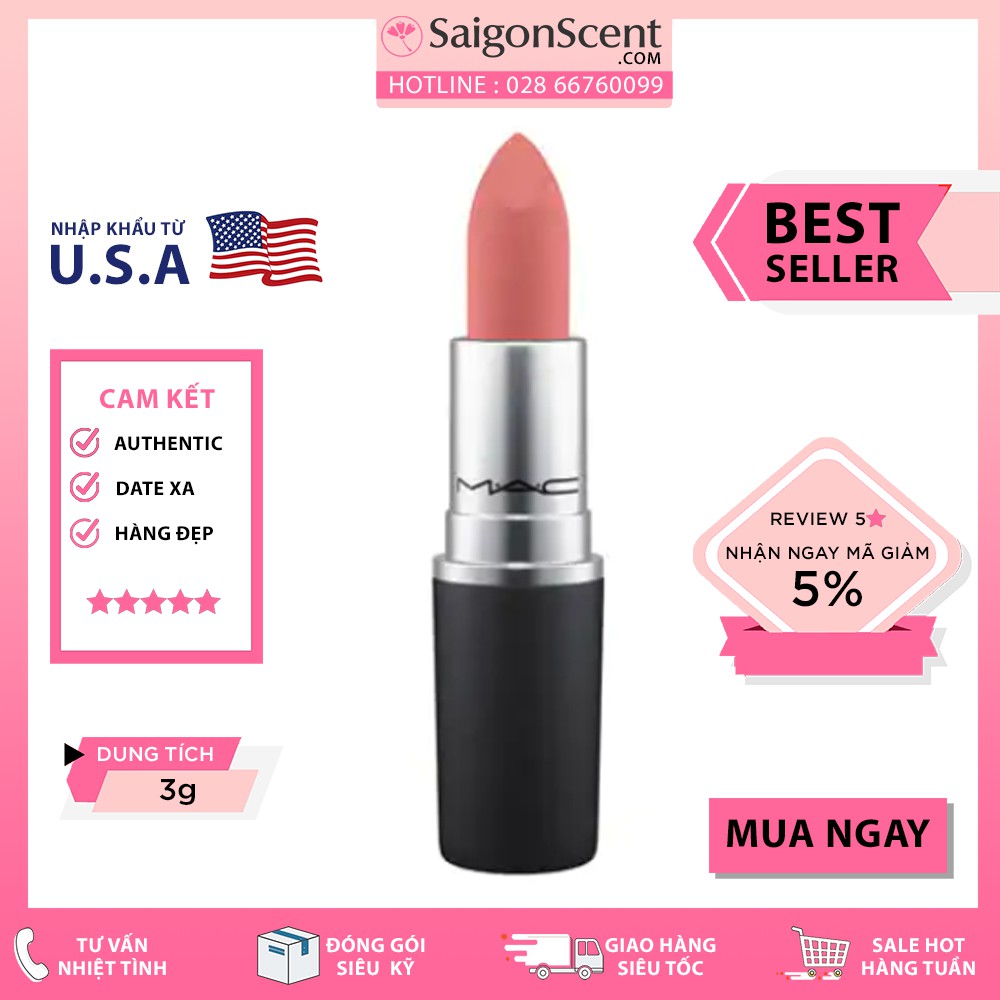 Mac Powder Kiss Lipstick - 314 Mull It Over (Matte) | Shopee Singapore