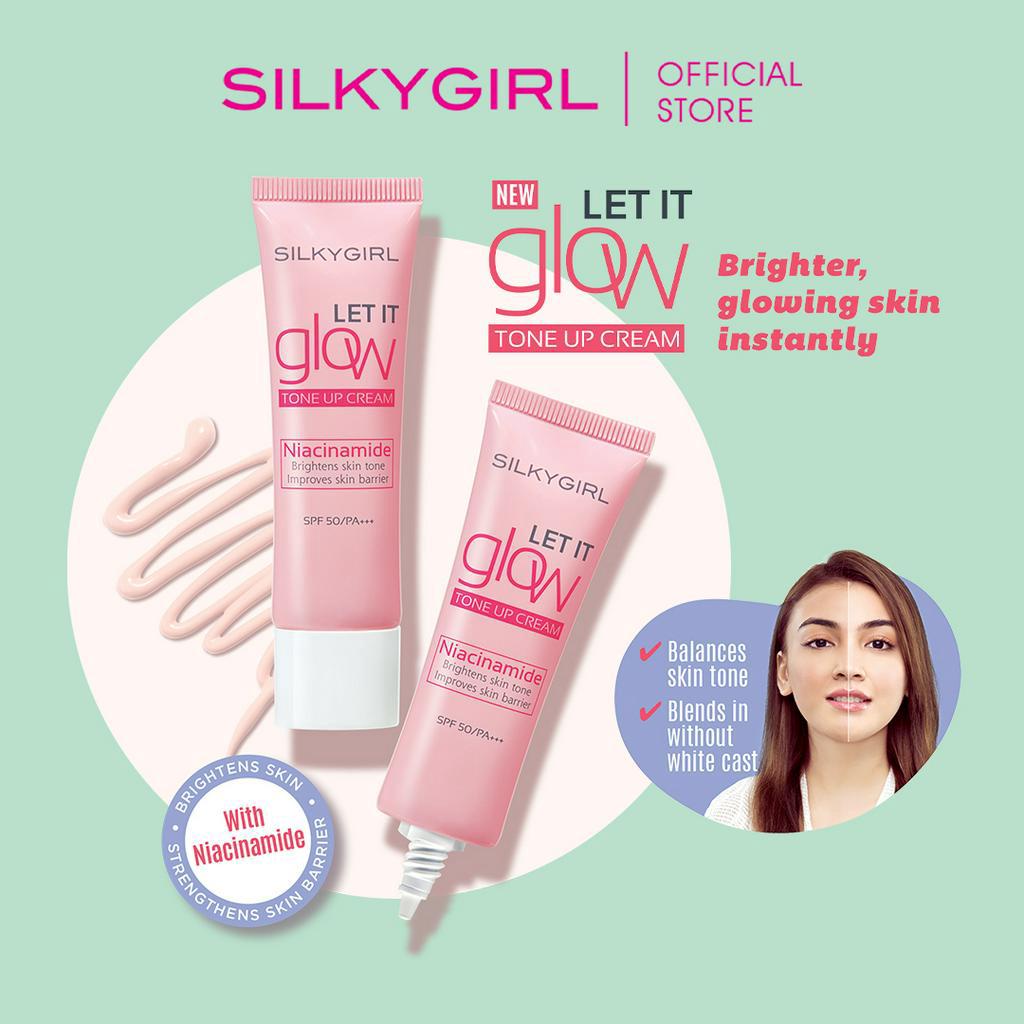 SILKYGIRL Let It Glow Tone Up Cream | Shopee Singapore