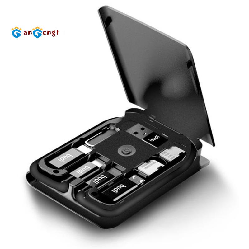 BUDI Multi-Function Universal Smart Adapter Card Storage Box 15W ...