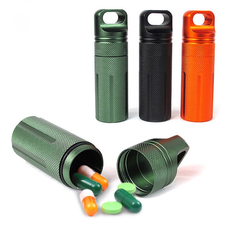 Capsule EDC Waterproof Hike Box Survive Outdoor Dry Bottle Seal Trunk ...
