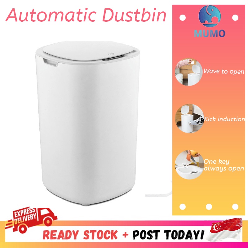 [SG READY STCOK]Automatic Dustbin Smart Trash Can Automatic flip ...