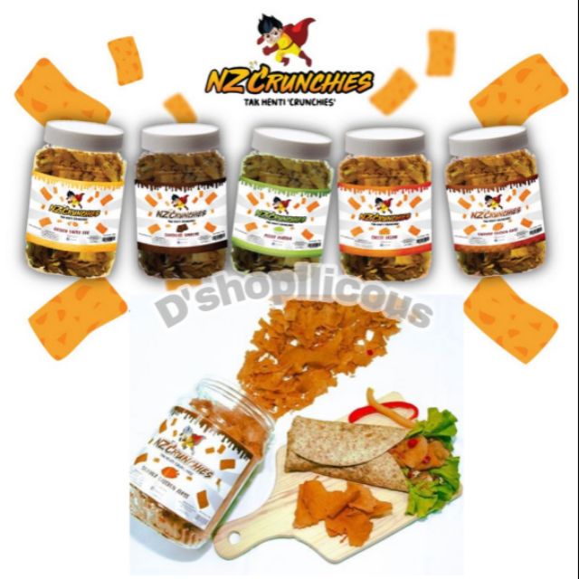 Nz CRUNCHIES SNACKS/POPIA SNACK KUDAP SNACK 6 Great Flavor | Shopee ...