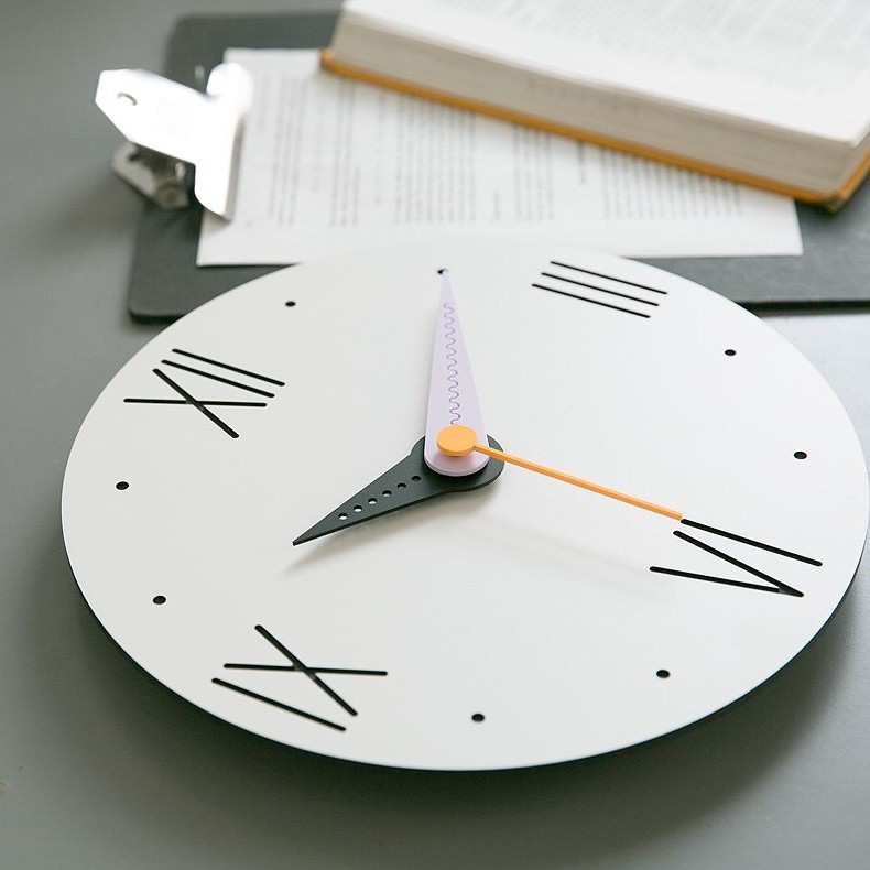 Lovehouse226 Modern Minimalist White Wall Clock Home Office Interior ...
