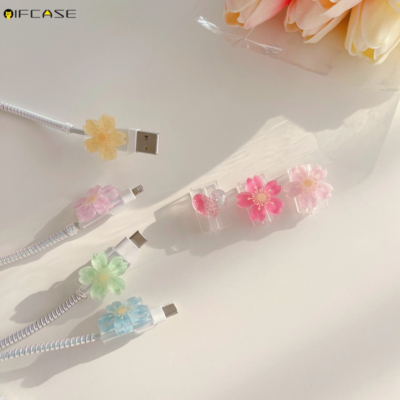 Universal Mobile Phone Charging Cable Case Cases Protectors Transparent ...