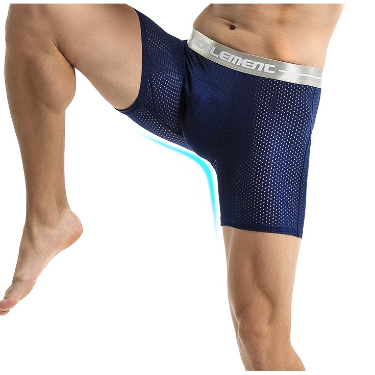 Men's Extended Sports Boxer Briefs Running Anti-Wear Legs Large Size ...