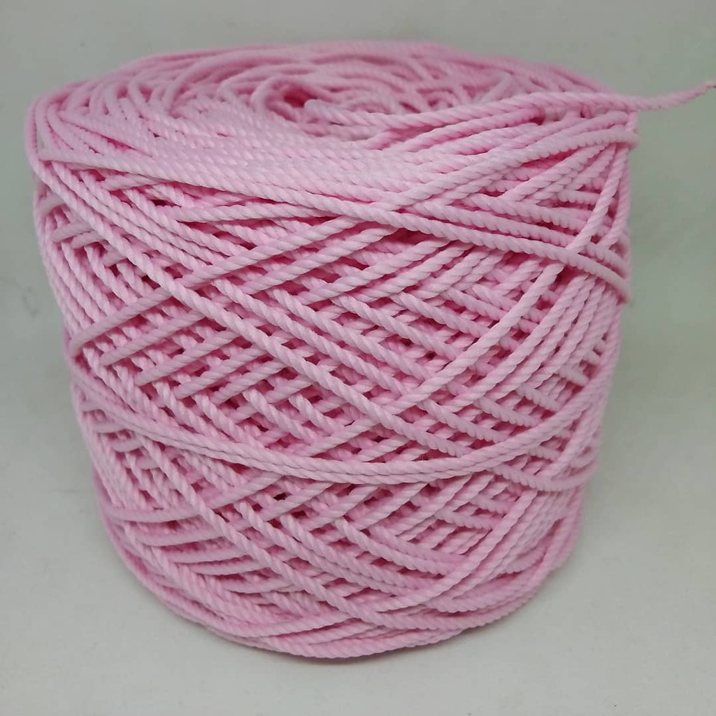 Super Baby Pink Polyester Knitting Yarn Code 8048 (100gram) | Shopee ...
