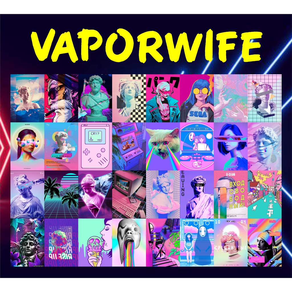 Aesthetic Posters, aesthetic room wall posters, VAPORWIFE contains 32 ...