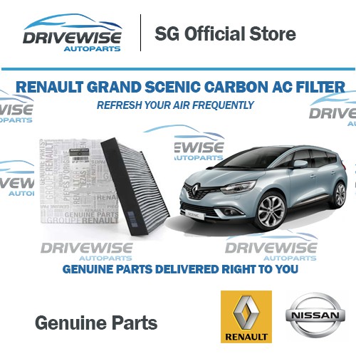 Renault Grand Scenic Genuine Air Cabin Filter (CARBON TYPE) | Shopee ...