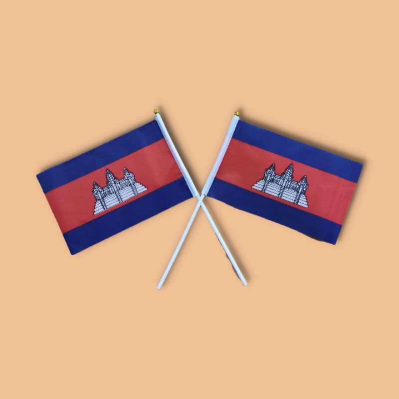 CAMBODIA national hand flag CAMBODIA/ | Shopee Singapore