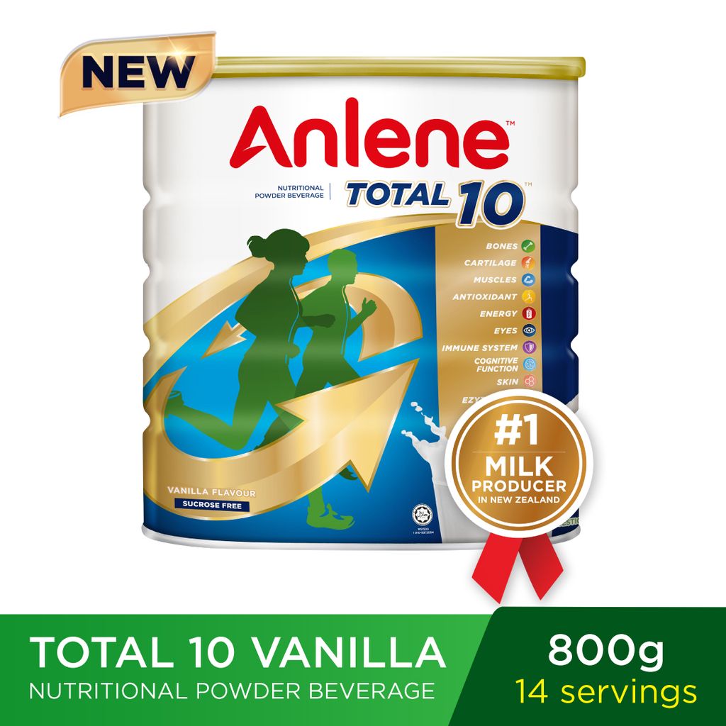 Anlene Total 10 Nutritional Adult Milk Powder (800g) | Shopee Singapore