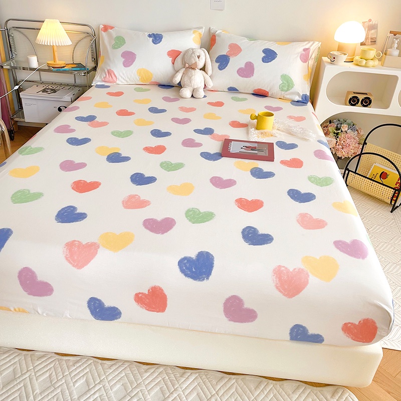 SunnySunny 100% Pure Cotton New Cute Designs Fitted Bedsheet Soft ...