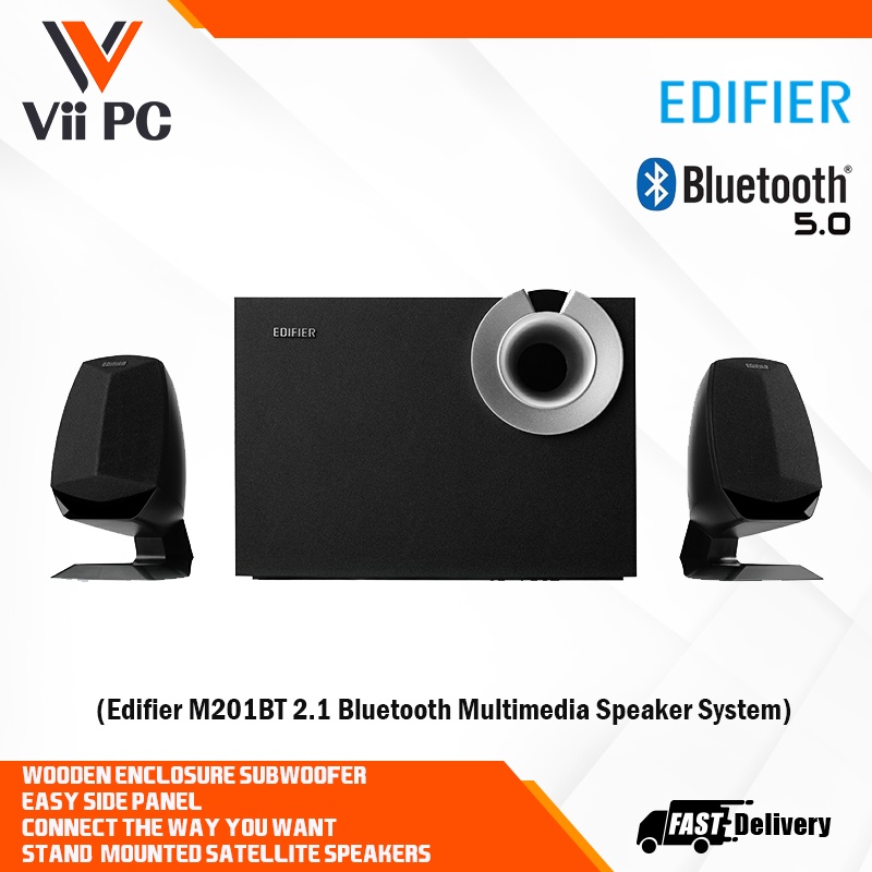 Edifier M201BT 2.1 Bluetooth Multimedia Speaker System | Shopee Singapore