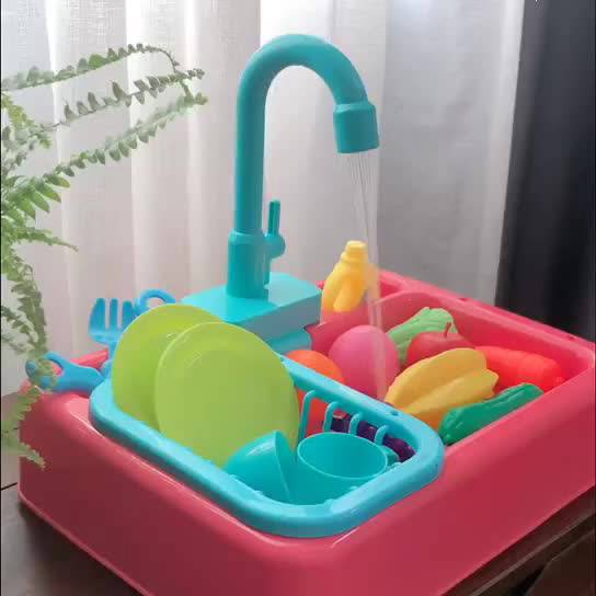 👍CHEAPEST!!!👍 Kids Children Toddler Kitchen Sink Wash Basin Play Set ...