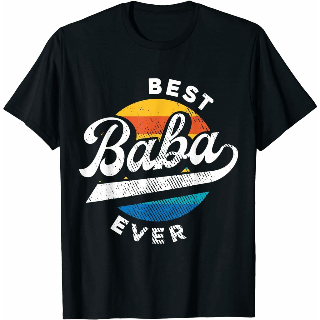 Wholesale Summer Best Baba Ever Retro Customized T-Shirt Father'S Day ...