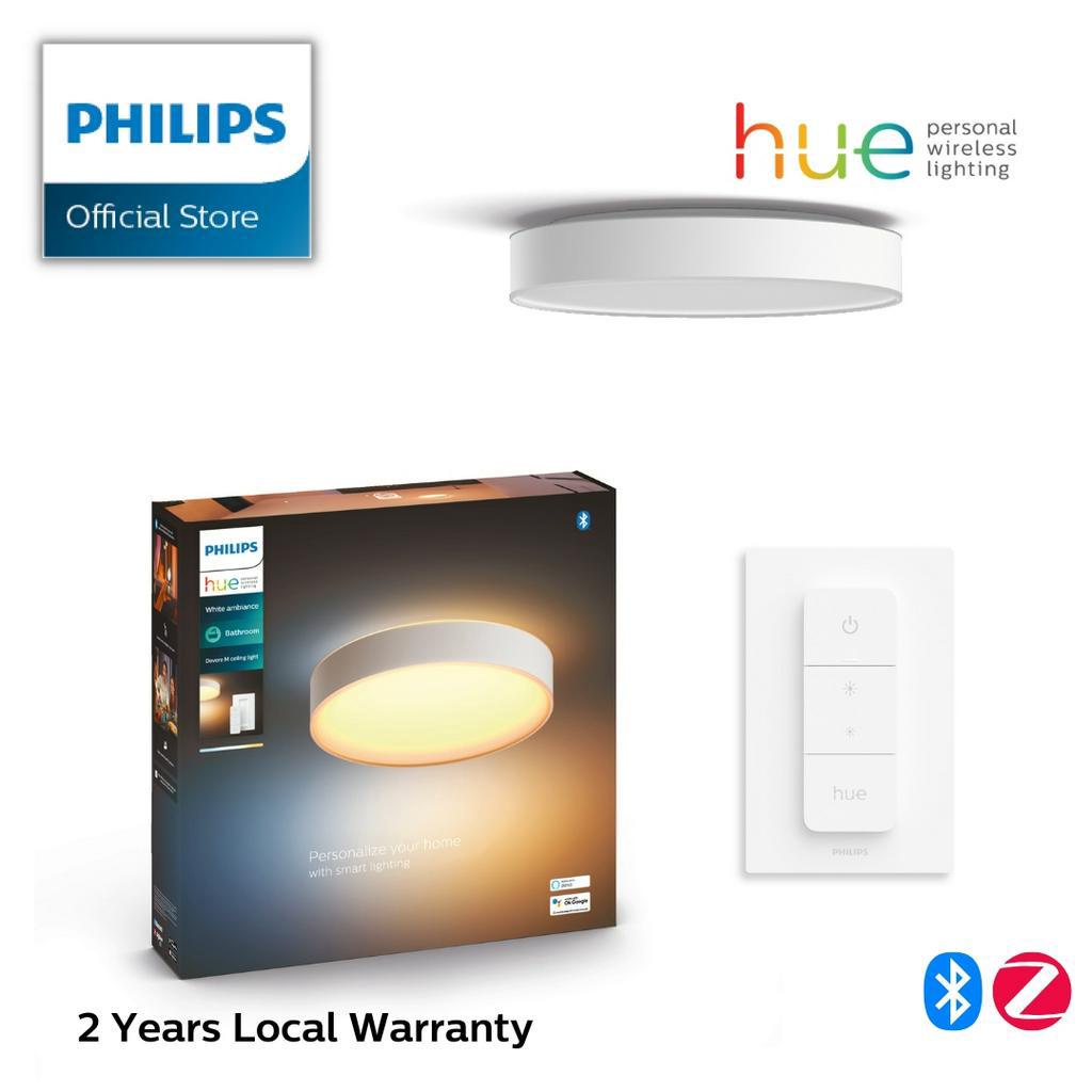 Philips Hue Devere White Ambience Smart Ceiling Light | Bluetooth ...