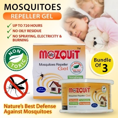 MOZQUiT Mosquitoes Repeller Gel ( 3 Tub Value Pack ) | Shopee Singapore