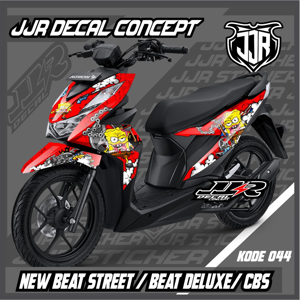 New HONDA BEAT STREET Sticker 2020-2024 SPONGEBOB MOTIF FULL | Shopee ...