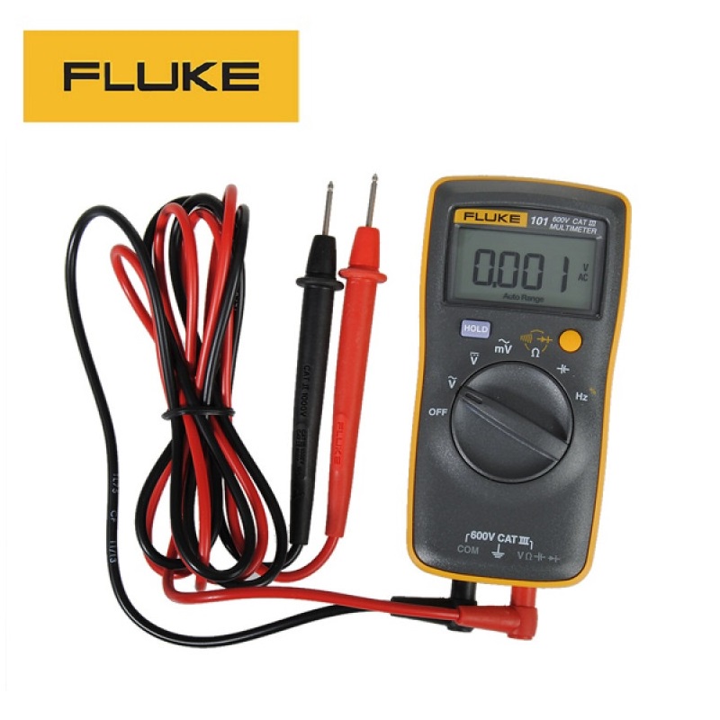 FLUKE 101 Digital Mutimeter Pocket Tester Kit Portable Multimeter ...