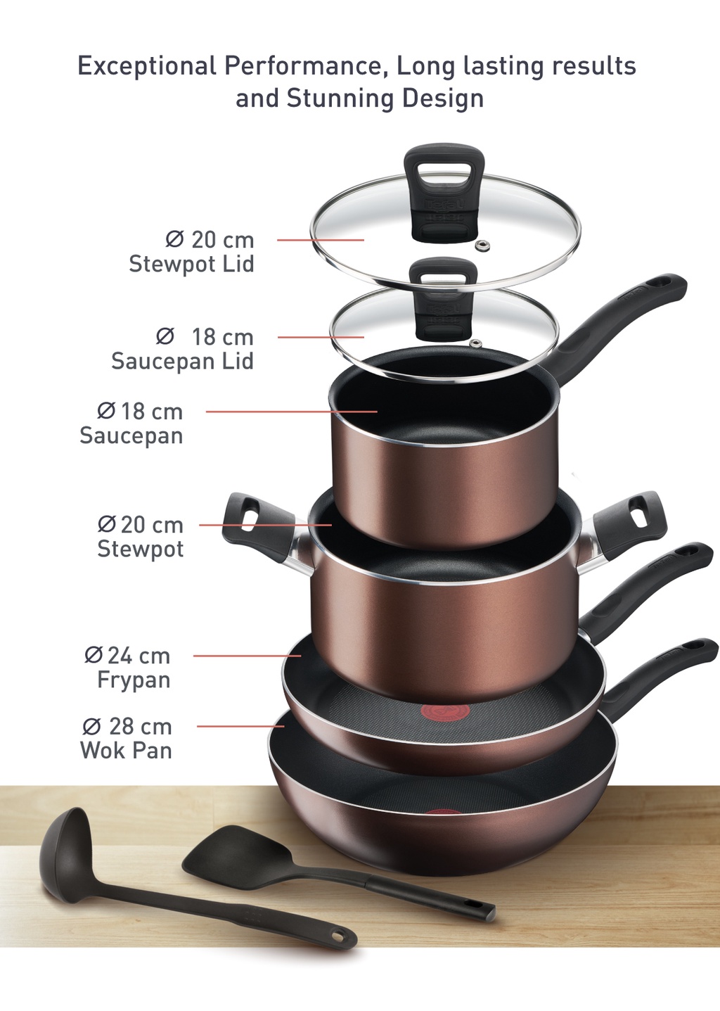 Tefal Day by Day Range Cookware Set 3pcs/4pcs/8pcs | Shopee Singapore
