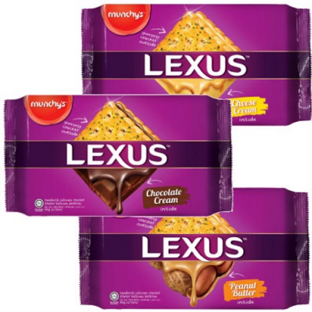 LEXUS Biscuit (1 x12 sachets) PEANUT BUTTER/CHOCOLATE CREAM | Shopee ...