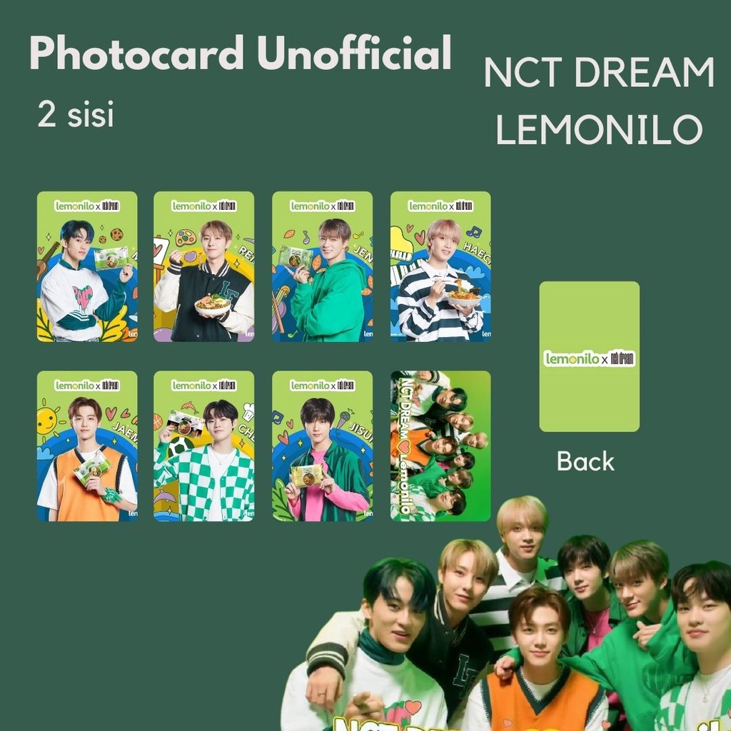 Un Official LEMONILO NCT DREAM FANMADE Photocard | Unofficial LEMONILO ...