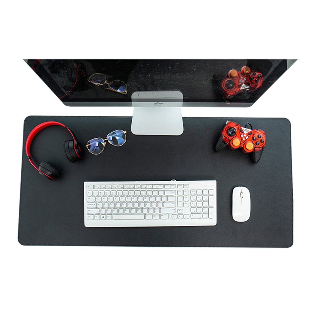 SG Waterproof Leather Desk Mouse Pad - Large Desktop Table Mat Laptop ...