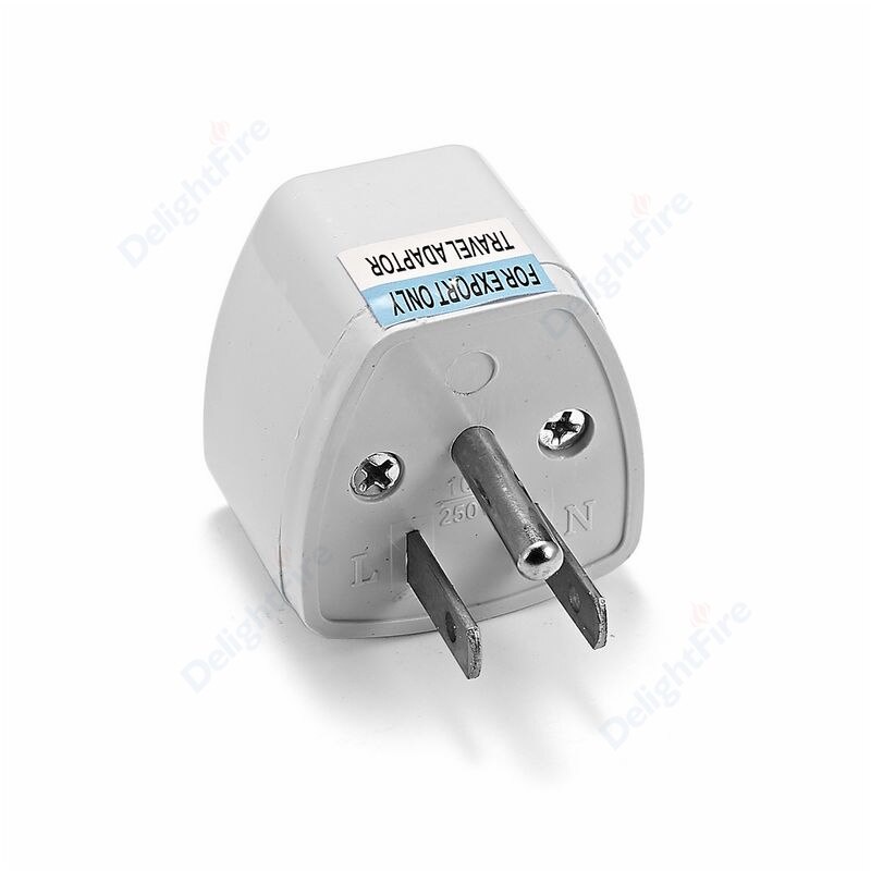 1pcs Universal AU UK US EU Plug Adapter US to EU Converter Black/White Australian Euro Travel ...