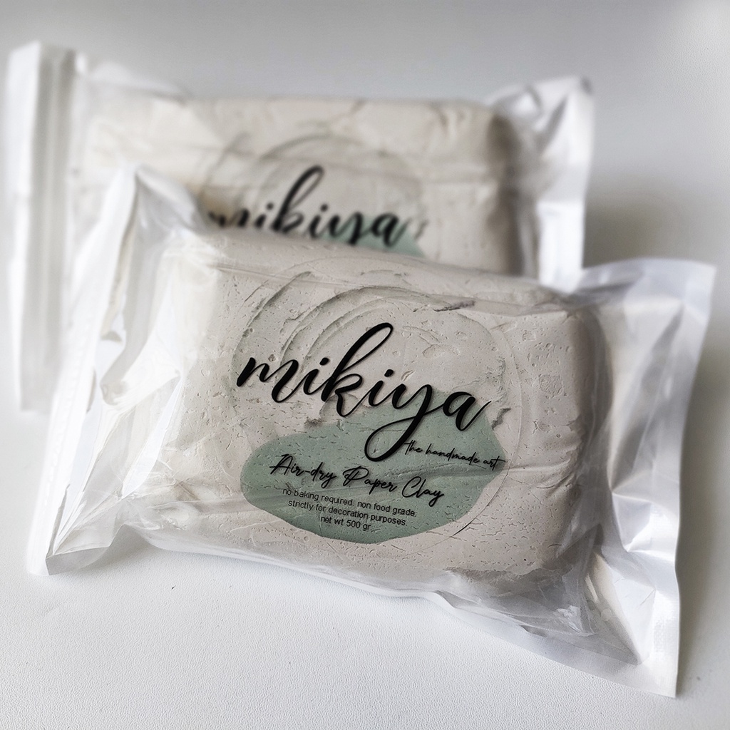PUTIH Mikiya Air-dry Clay/Modeling Clay/White Clay Ready To Use (500gr ...