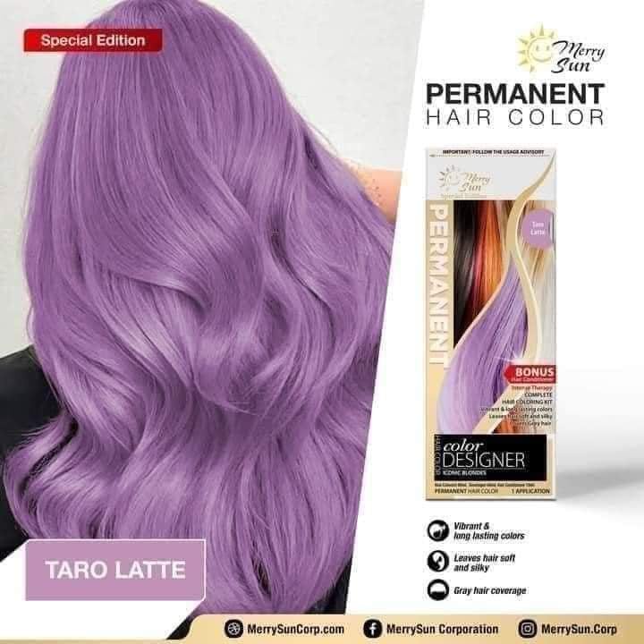 PERMANENT HAIR COLOR( TARO LATTE) | Shopee Singapore