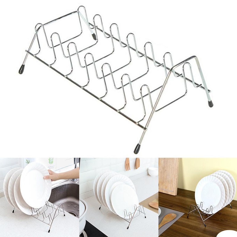 Drying Kitchen Dishes Rack & Plate Holder Dish Drainer | Shopee Singapore