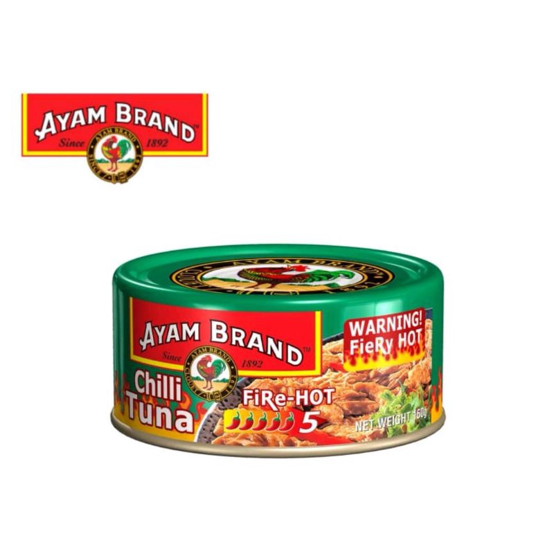 Ayam Brand Chilli Tuna Fire Hot (160g) | Shopee Singapore