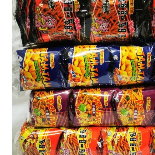 Snek Ku Tam Tam/MINI/PICK FINE/MIMI GARLIC MI SPICY (18g x 30 Packets ...