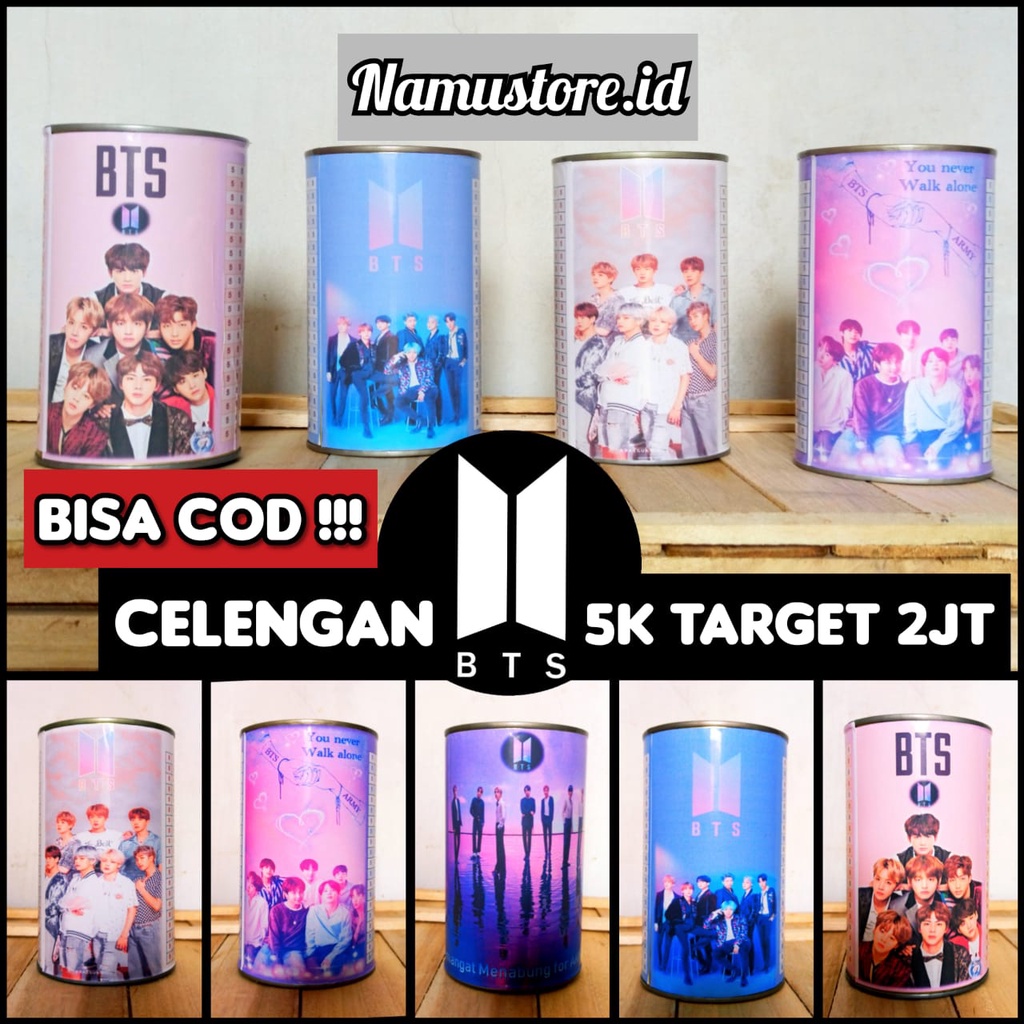 Viral target savings piggy bank can be opened and closed with BTS ...