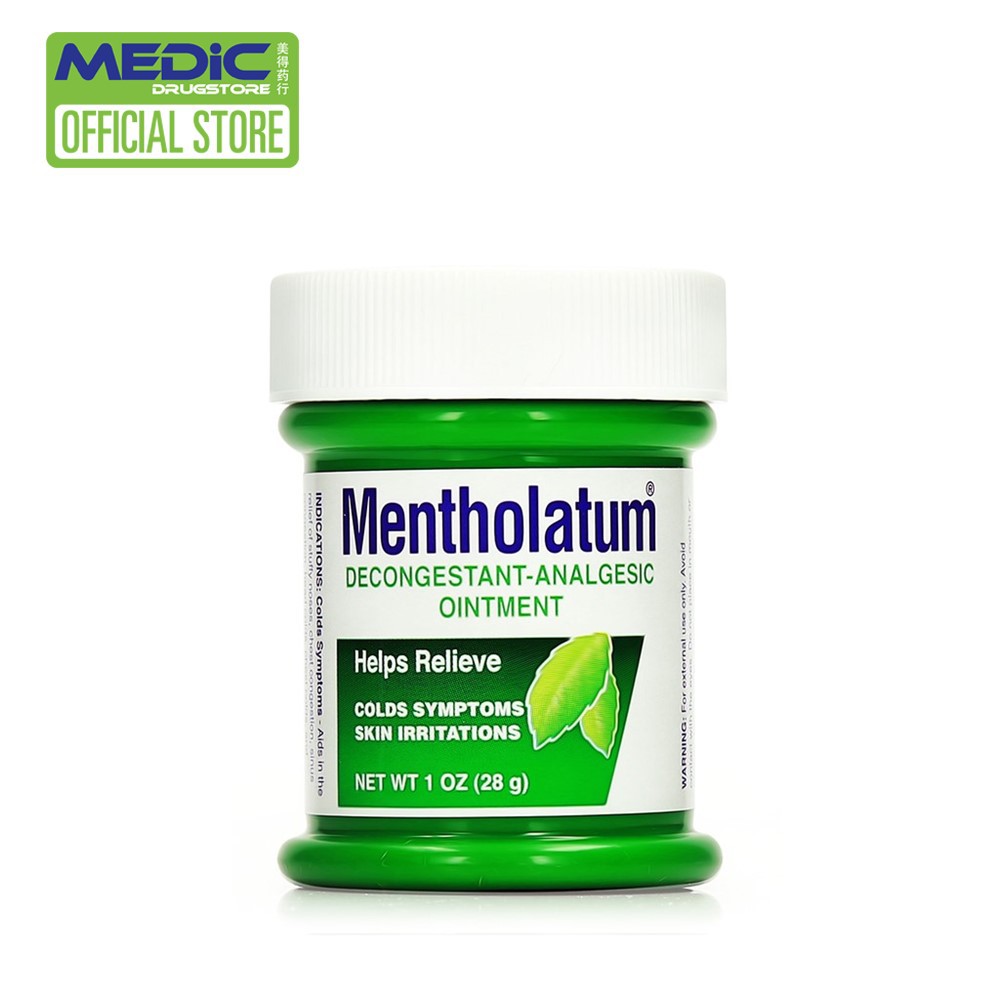 Mentholatum Decongestant Analgesic Ointment 28g - By Medic Drugstore ...