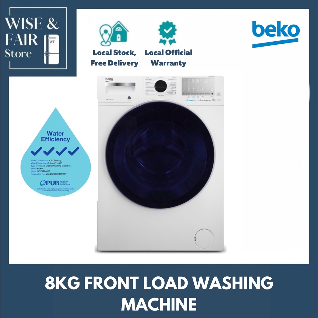 8KG FRONT LOAD WASHING MACHINE - WCV8746X0 | Shopee Singapore