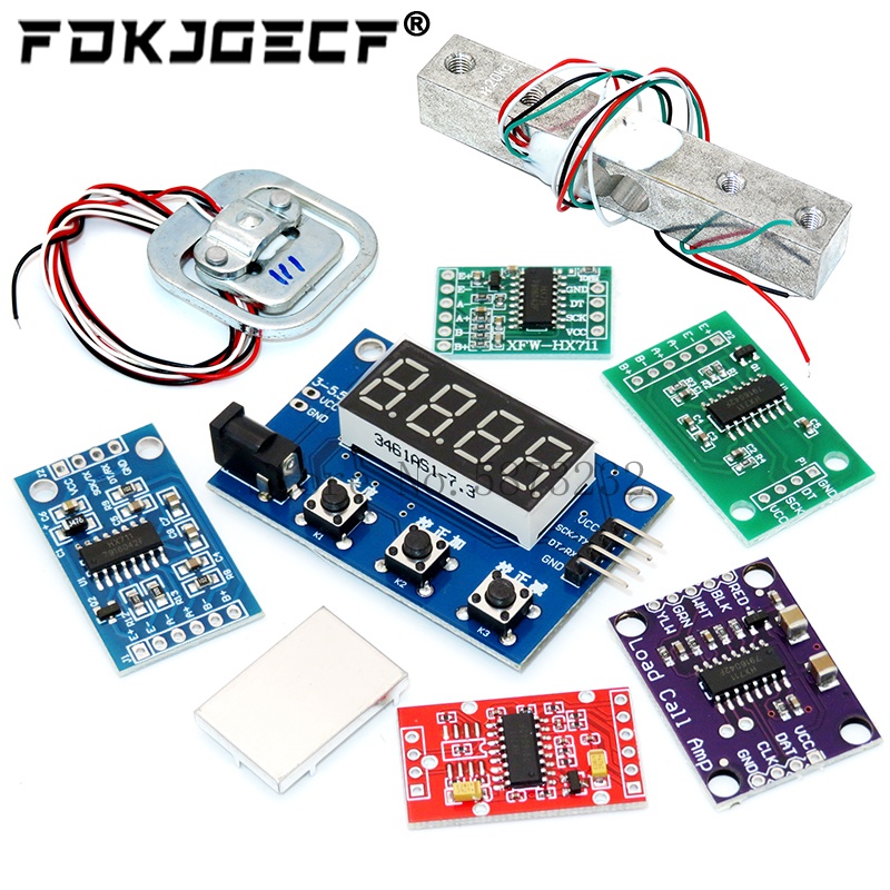 Load Cell 1KG 5KG 10KG 20KG HX711 AD Module Weight Sensor Electronic ...