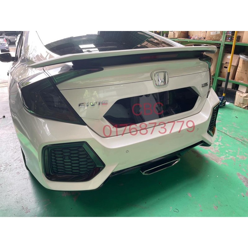 Honda civic fc rs spoiler with out paint Civic FC Spoiler | Shopee ...