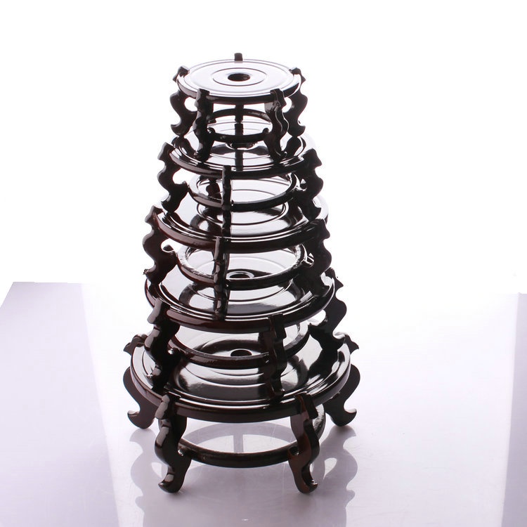 Free shipping antique round fish tank vase base plastic base flower ...