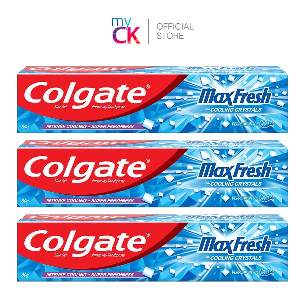 (Bundle of 3) Colgate Max Fresh Cooling Crystals Toothpaste 160g ...
