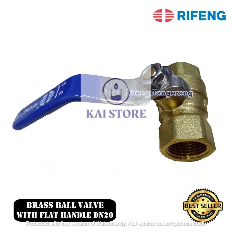 Rifeng Brass Ball Valve With Flat Handle D 3/ 4 Inch | Shopee Singapore