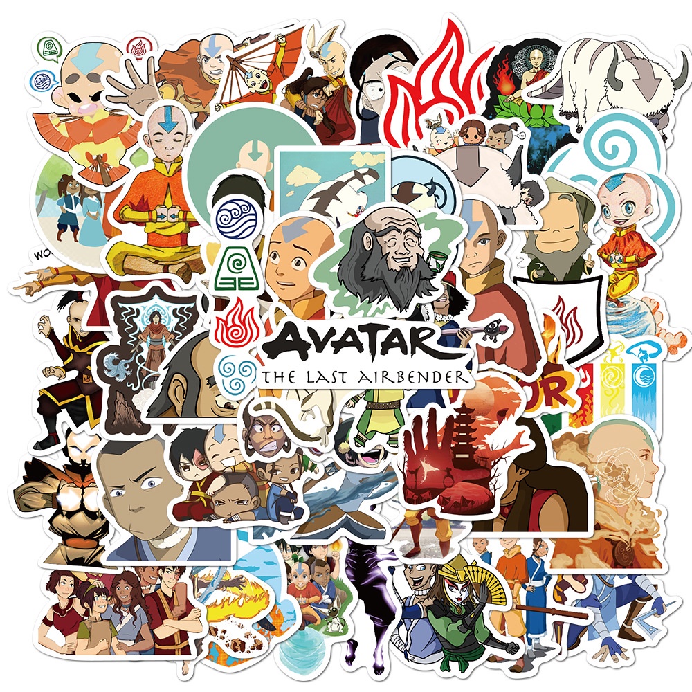 Mollystore Avatar the Last Airbender Anime Sticker (50pcs/Pack ...