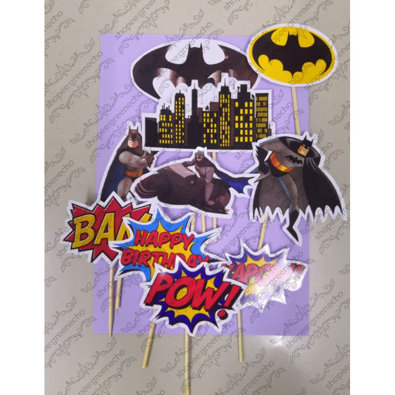 batman returns DC comic cake topper (1set) | Shopee Singapore