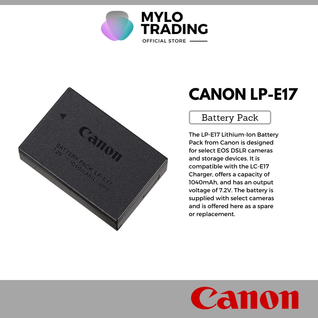 Canon LP-E17 Battery EOS 750D 760D 800D 77D M3 M5 M6 200D | Shopee ...