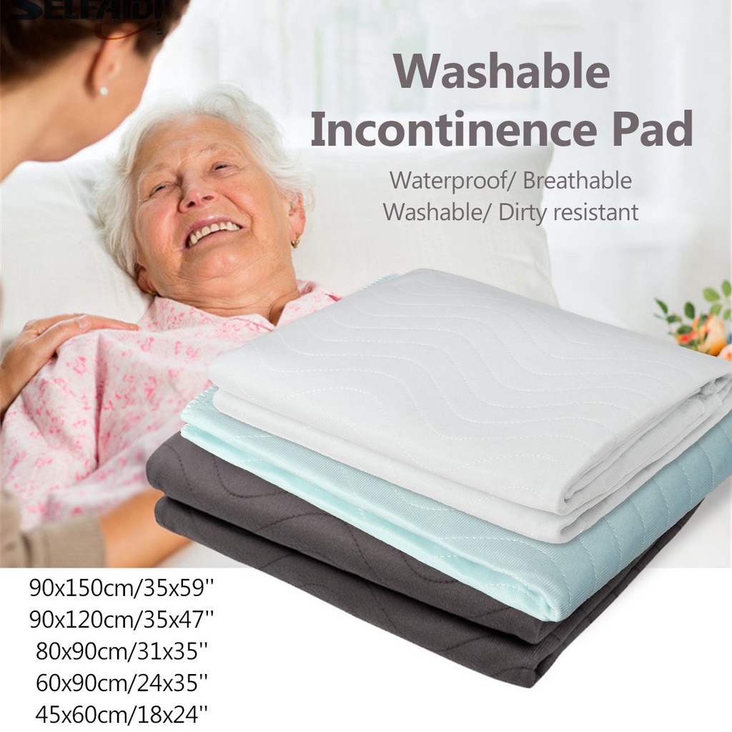 Waterproof Bed Pad Washable Reusable Absorbent Wetting Sheet Protector ...